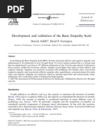 The Balanced Emotional Empathy Test | PDF | Empathy | Validity (Statistics)