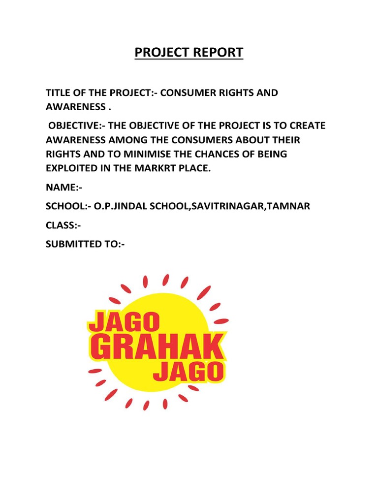 Project Report | PDF | Consumer Protection | Retail