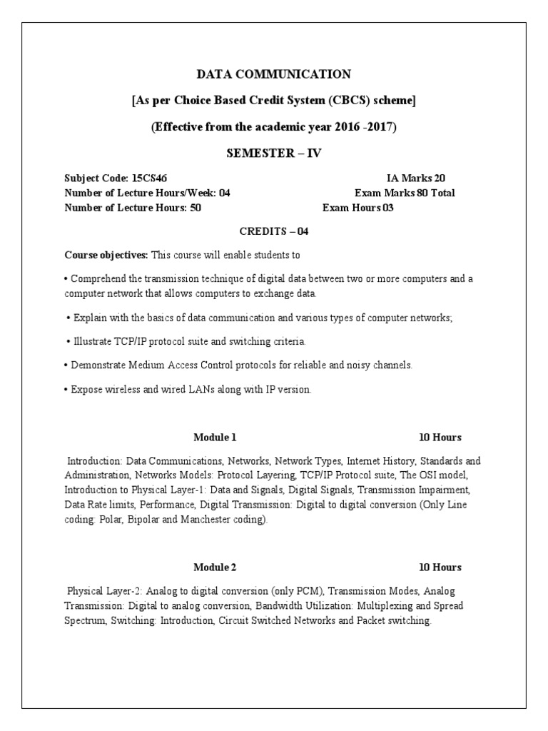 23 Data Communication PDF | PDF | Data Transmission | Computer Network