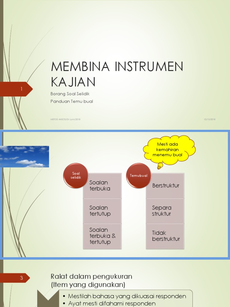 Instrumen Kajian | PDF