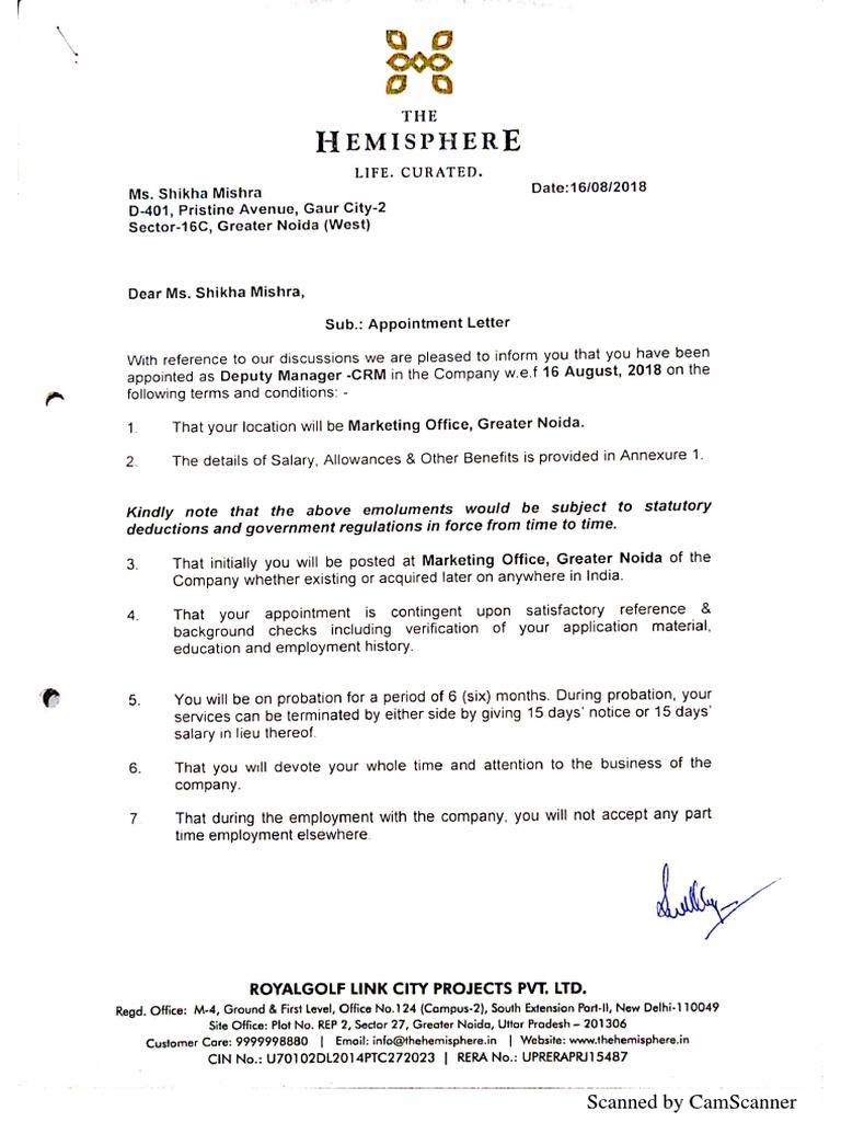 Relieving Letter | PDF