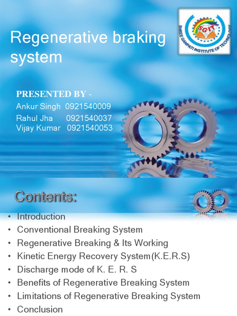 Regenerative Braking System | PDF | Brake | Vehicles