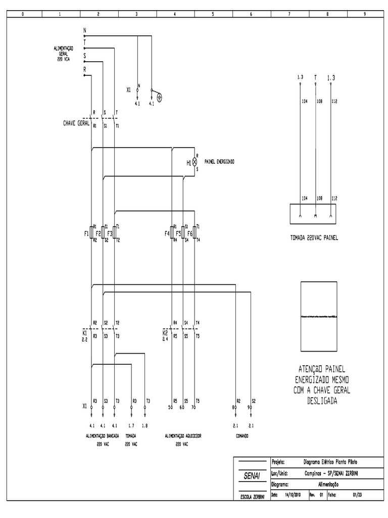 Diagrama Elétrico Página 1 | PDF
