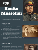 Mussolini's Fascism: Primary Sources | PDF | Benito Mussolini | Fascism