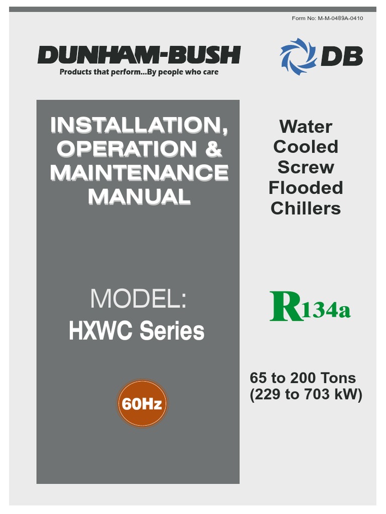 Dunham-Bush Manual | PDF | Valve | Heat Exchanger