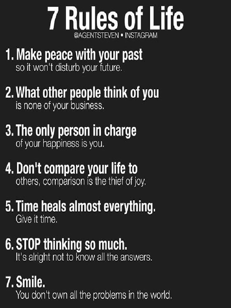 7 Rules of Life | PDF