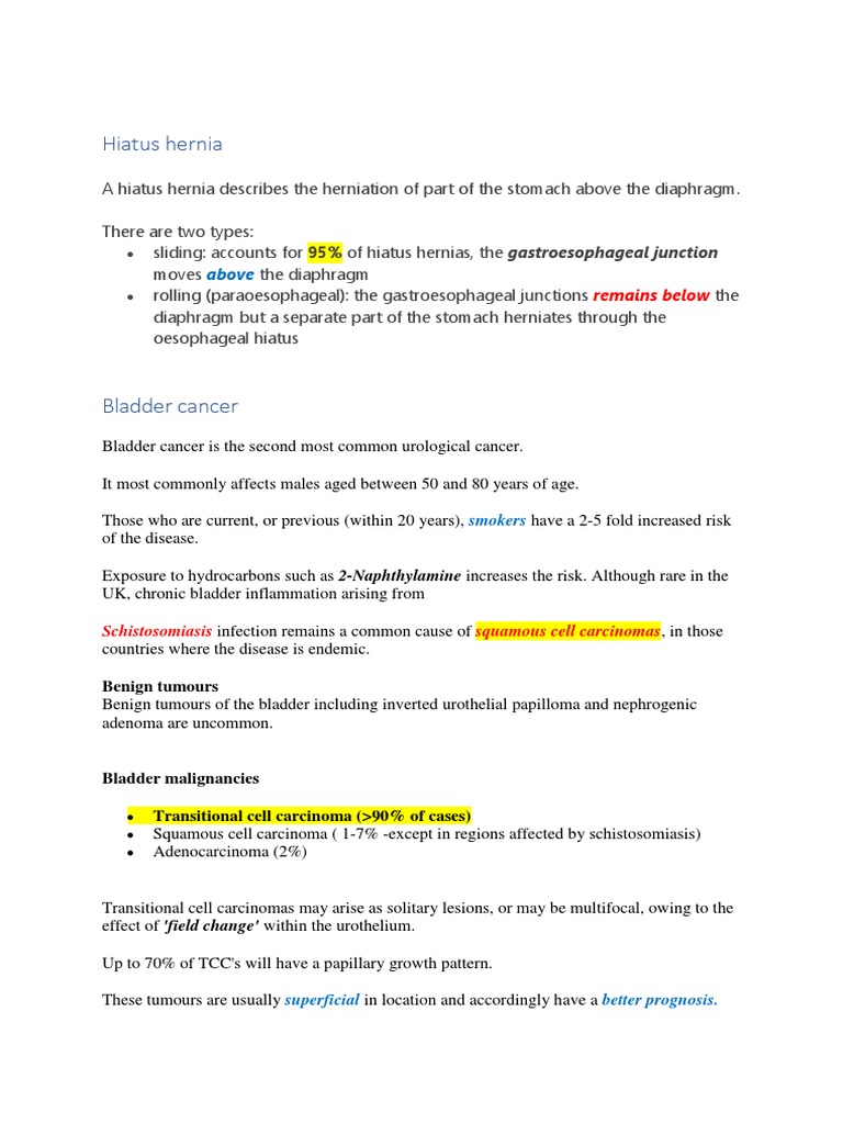 Surgery Notes | PDF | Urinary Incontinence | Kidney