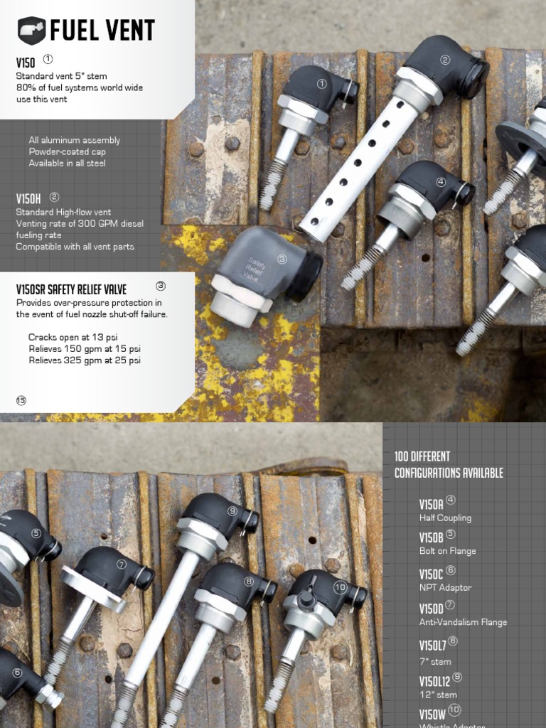 Standard Vent 5" Stem 80% of Fuel Systems World Wide Use This Vent | PDF