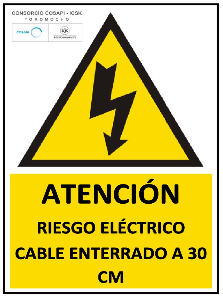 Riesgo Electrico Cable Enterrado A 30 CM | PDF