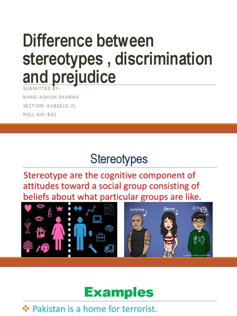 Difference Between Stereotypes, Discrimination and Prejudice