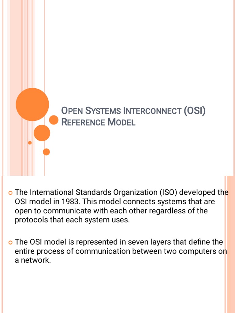 Osi PDF | PDF | Internet Protocol Suite | Osi Model