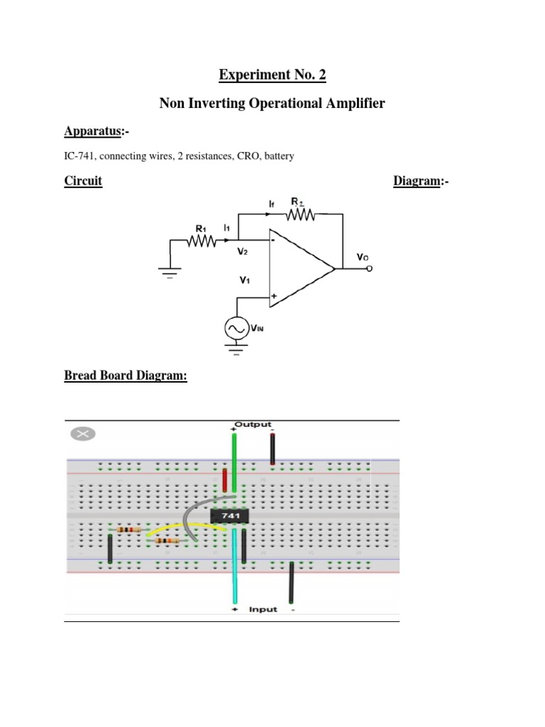 Inverting or Non Inverting Amplifier | PDF