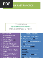 Past Simple Conversation Practice | PDF | Question | Verb