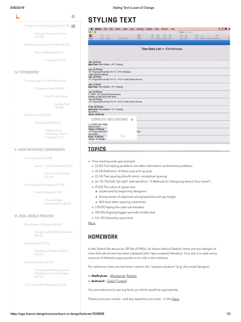Styling Text - Learn UI Design | PDF | Icon (Computing) | User Interface