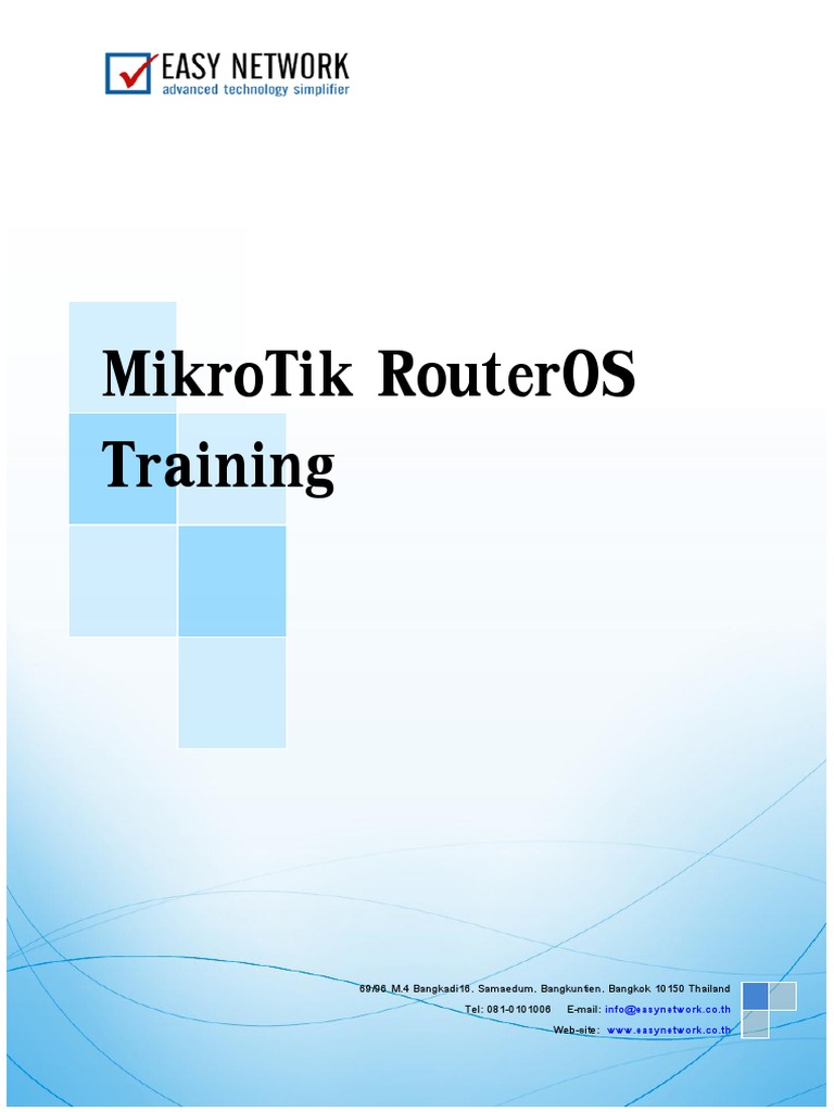 MikroTik Router Training PDF | PDF
