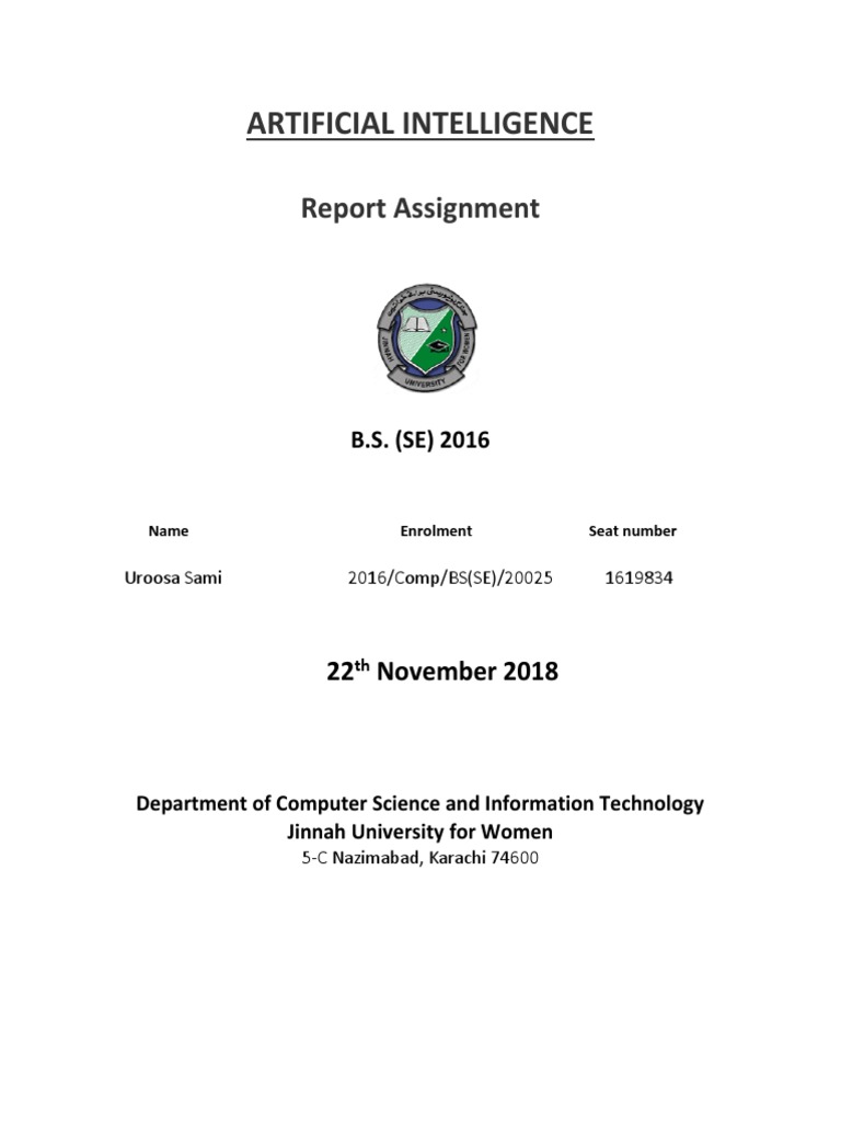 Artificial Intelligence Report | PDF | Artificial Intelligence ...