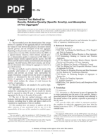 Astm C128-22 | PDF | Density | Physical Quantities