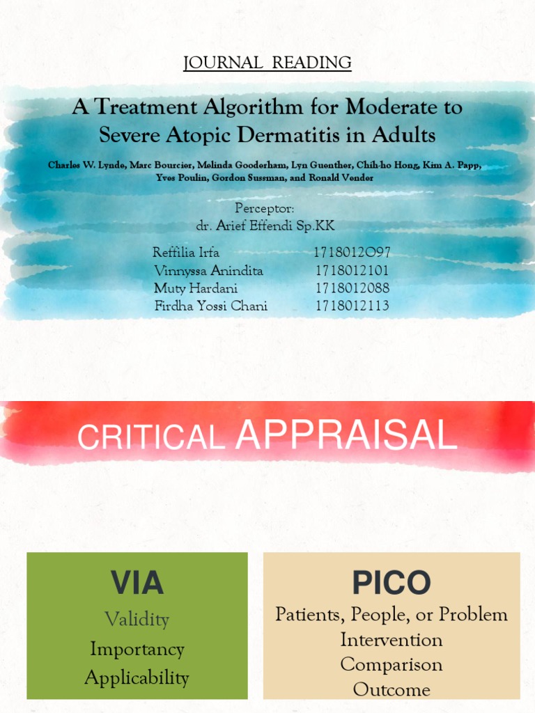 A Proposed Treatment Algorithm for Identifying and Managing Adults with Moderate to Severe ...