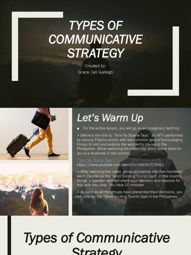 Types of Communicative Strategy | Download Free PDF | Conversation ...