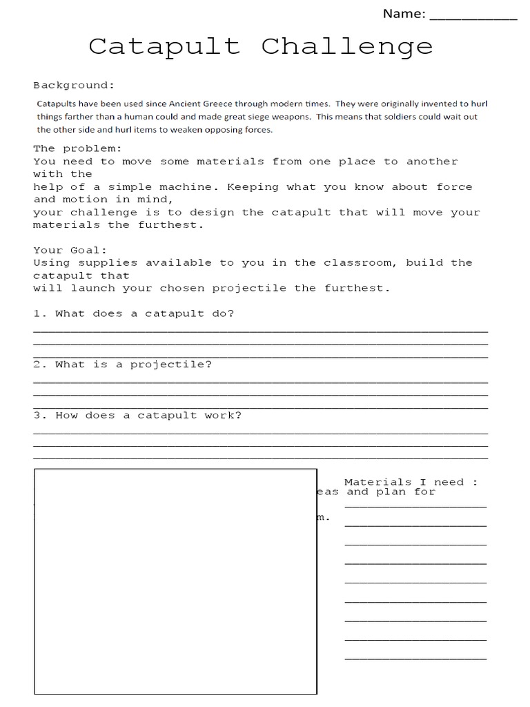 Catapults | PDF