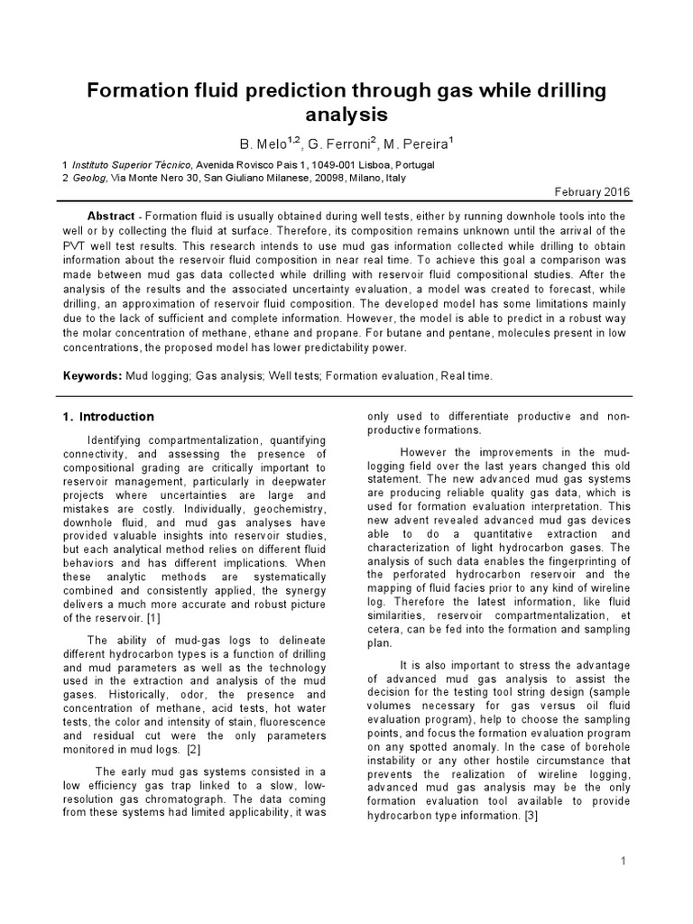 Fluid Formation Prediction | PDF | Petroleum Reservoir | Gas Chromatography