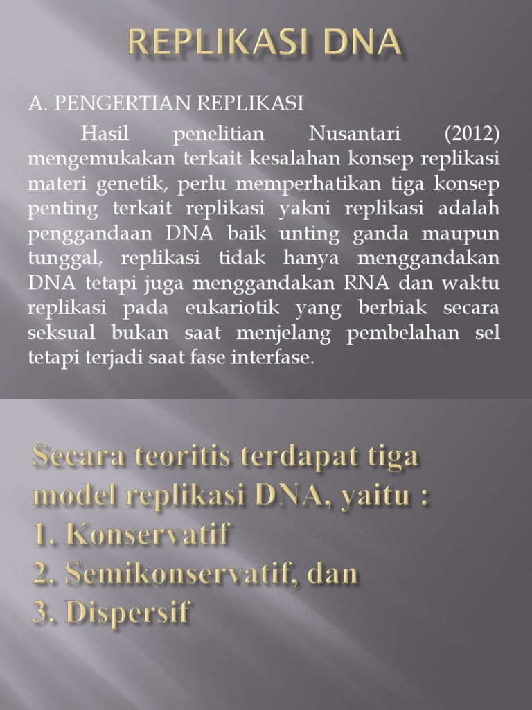 Replikasi DNA | PDF | Sains & Matematika