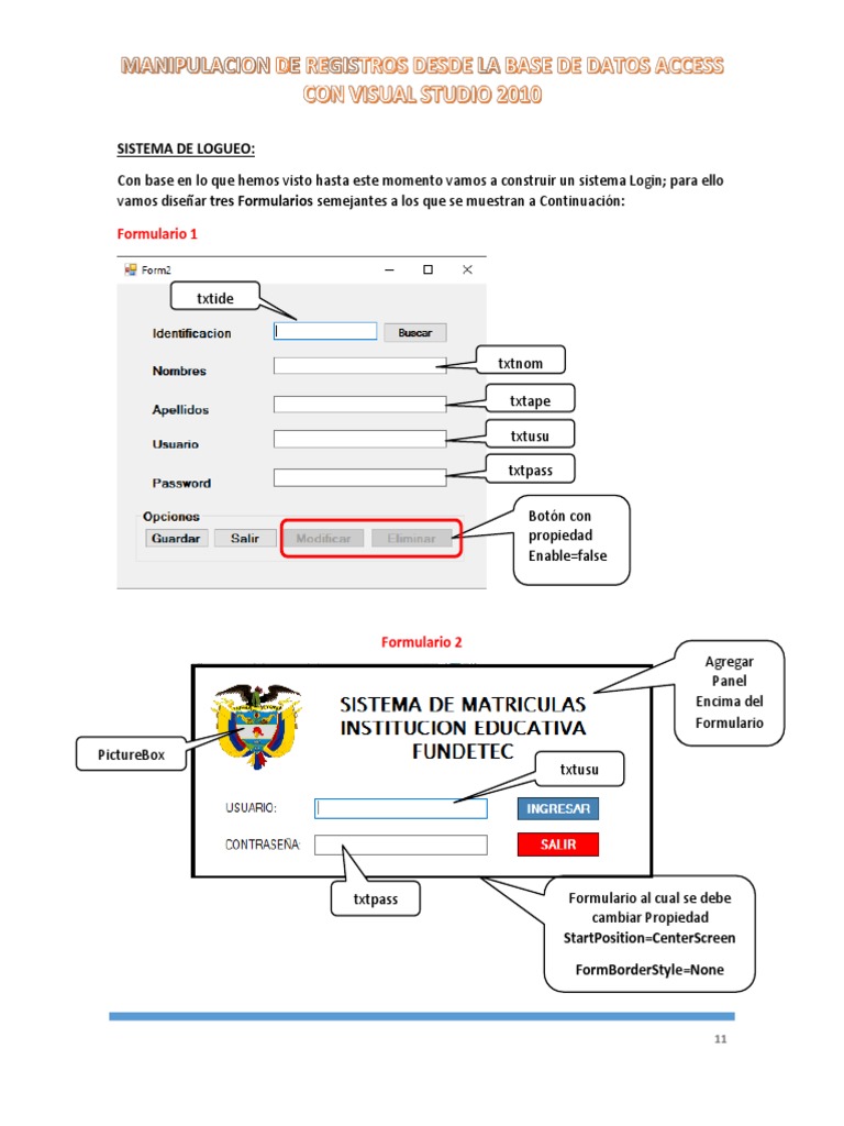 Sistema de Logueo | PDF | Tabla (base de datos) | Point and Click