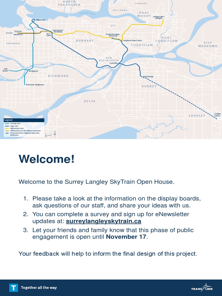 Surrey-Langley SkyTrain Project Map | PDF | Public Transport | Transport