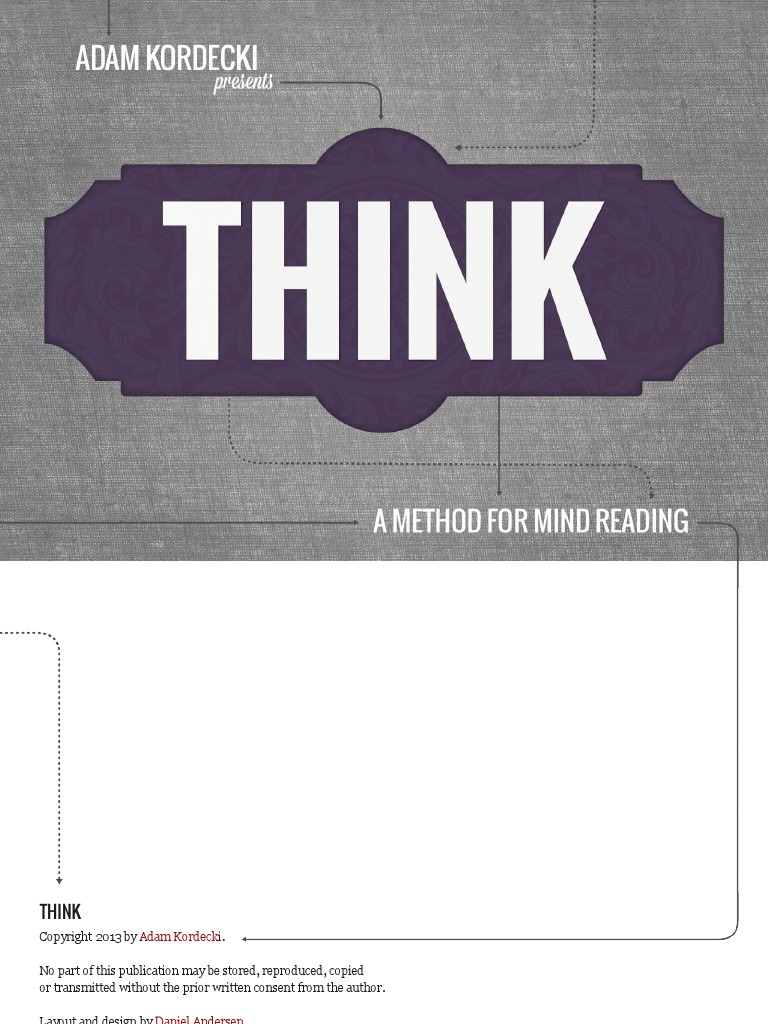 Adam Kordecki - THINK | PDF | Thought | Body Language