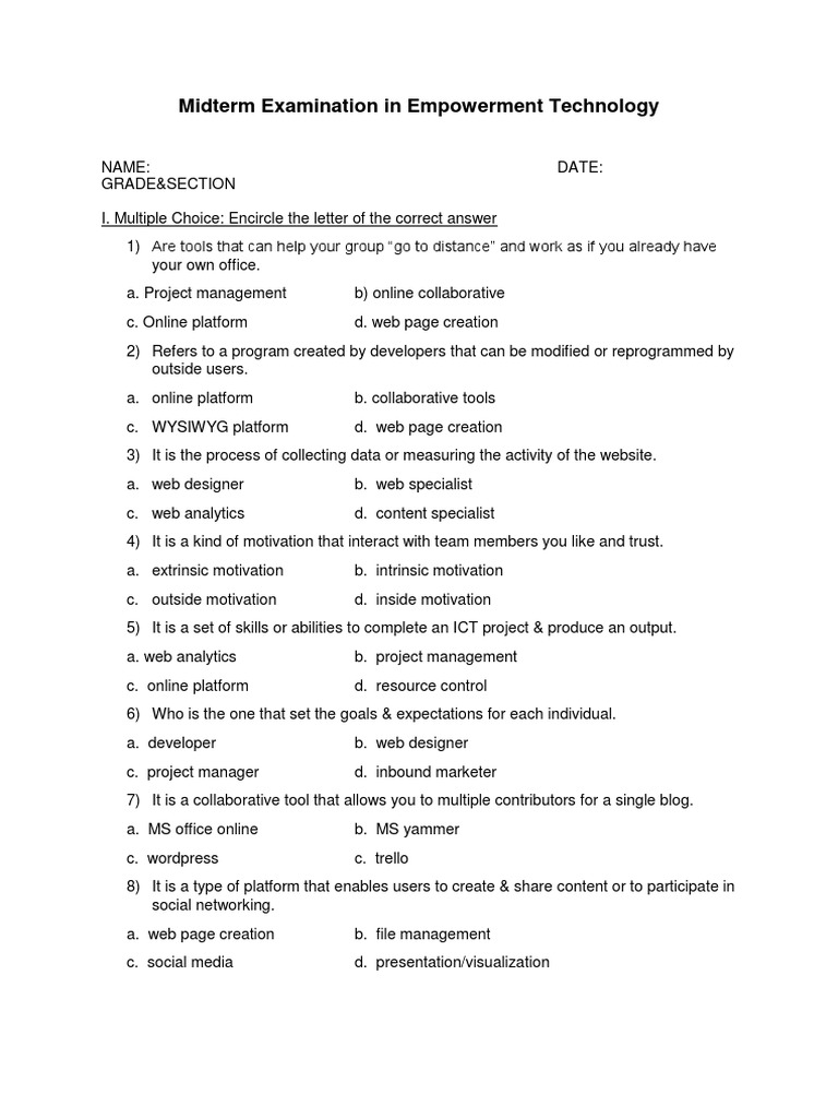 Midterm in Emtech | PDF | Web Design | Websites