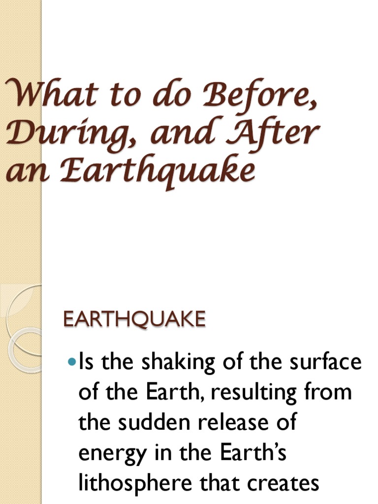 Earthquake Preparedness Guide | PDF | Earthquakes | Emergency Management