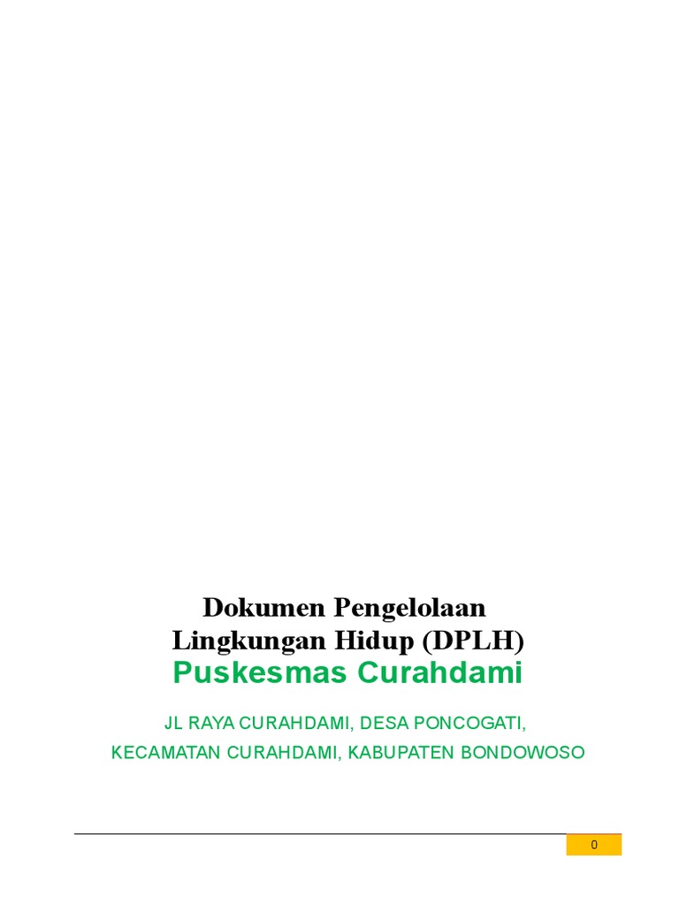 Contoh DPLH | PDF