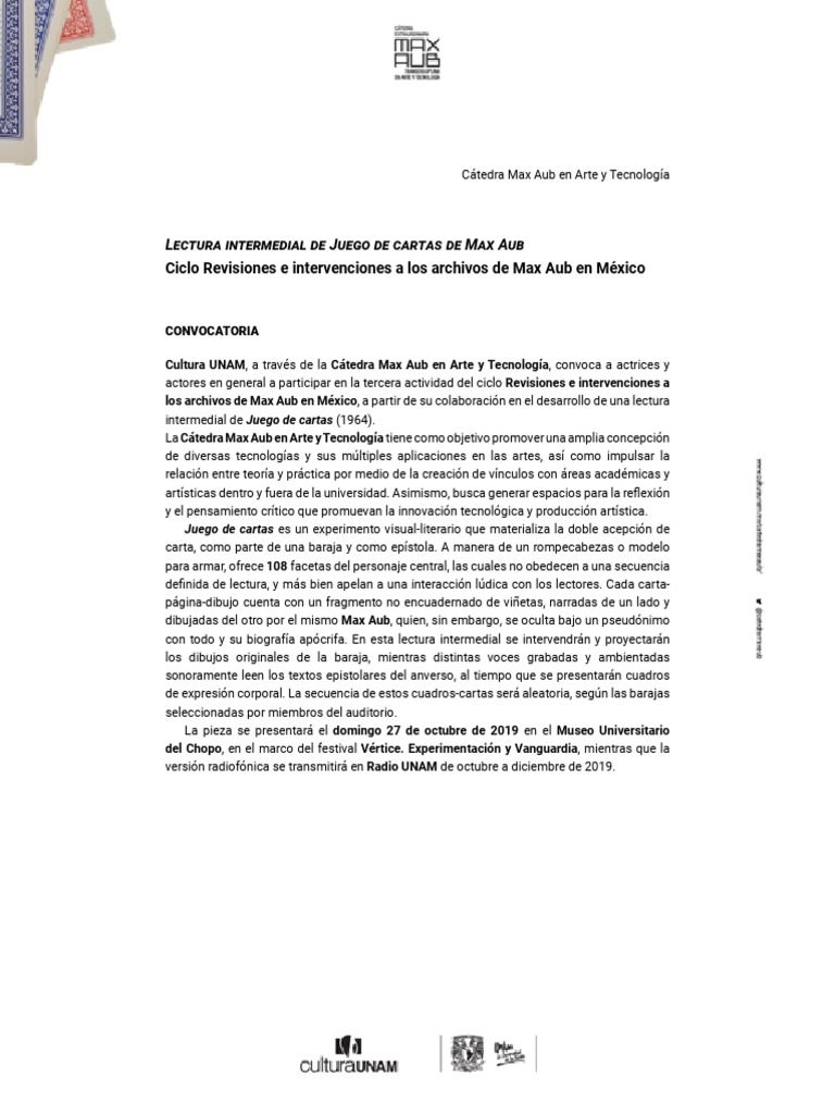 Juego de Cartas Max Aub | PDF | Radio | Science