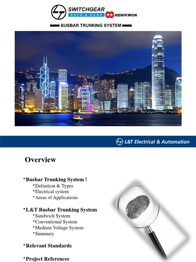 L&T Busbar Trunking System Overview | PDF | Electricity | Power (Physics)