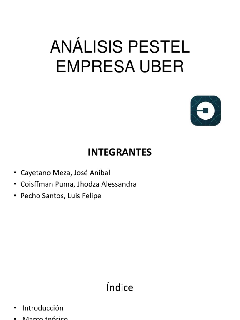 Analisis Pestel Uber | PDF | Aplicación movil | Transporte