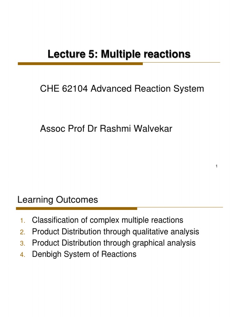 Series-Parallel Reactions Analysis | PDF | Chemical Reactor | Chemistry