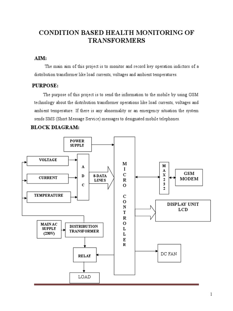 Condition Based Health Monitoring of Transformers | PDF | Transformer ...