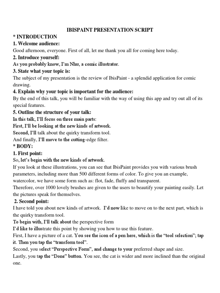 Presentation Script | PDF | Paintings
