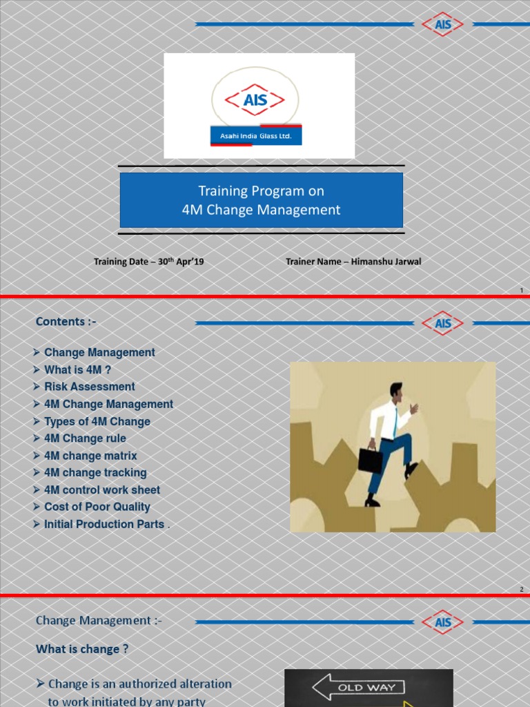 A Comprehensive Guide to Implementing Effective 4M Change Management ...
