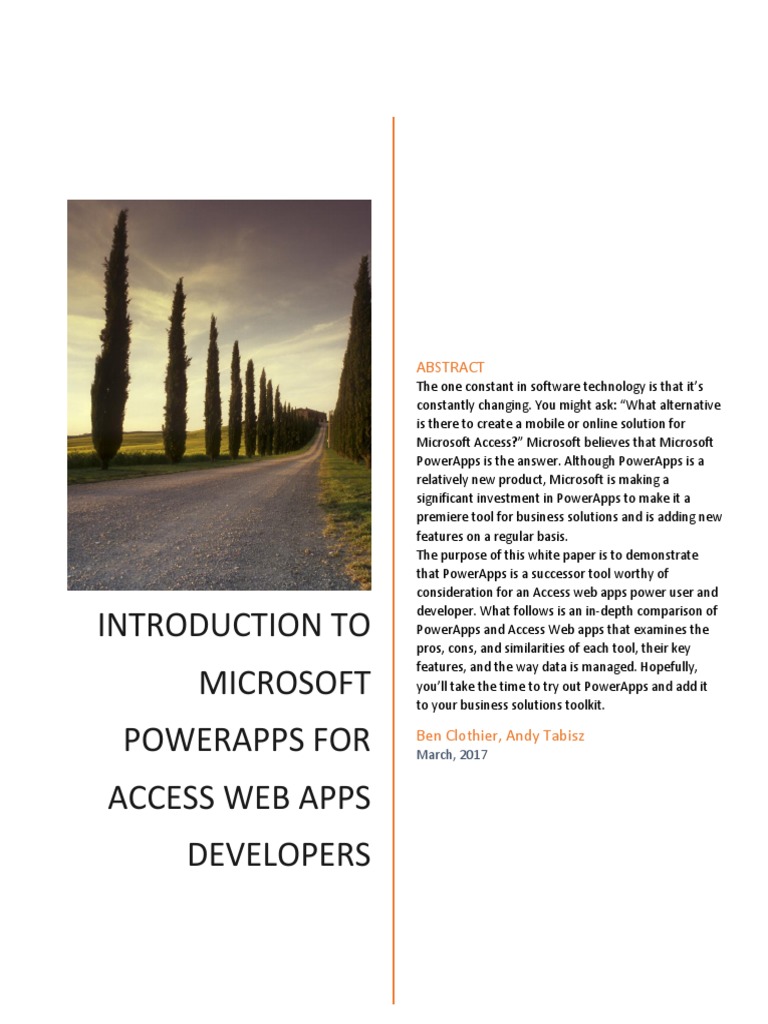 Introduction To Microsoft Powerapps For Access Web Apps Developers ...