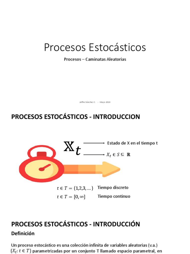 Procesos Estocásticod | PDF | Distribución de probabilidad | Variable ...