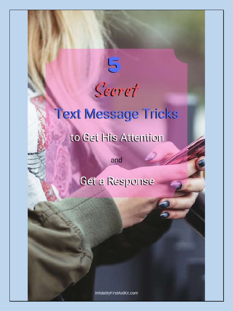 5 Secret Text Message Tricks Version II PDF | PDF | Text Messaging