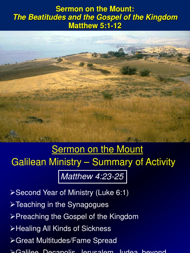 Beatitudes and Kingdom Values Explained | PDF | Ministry Of Jesus ...