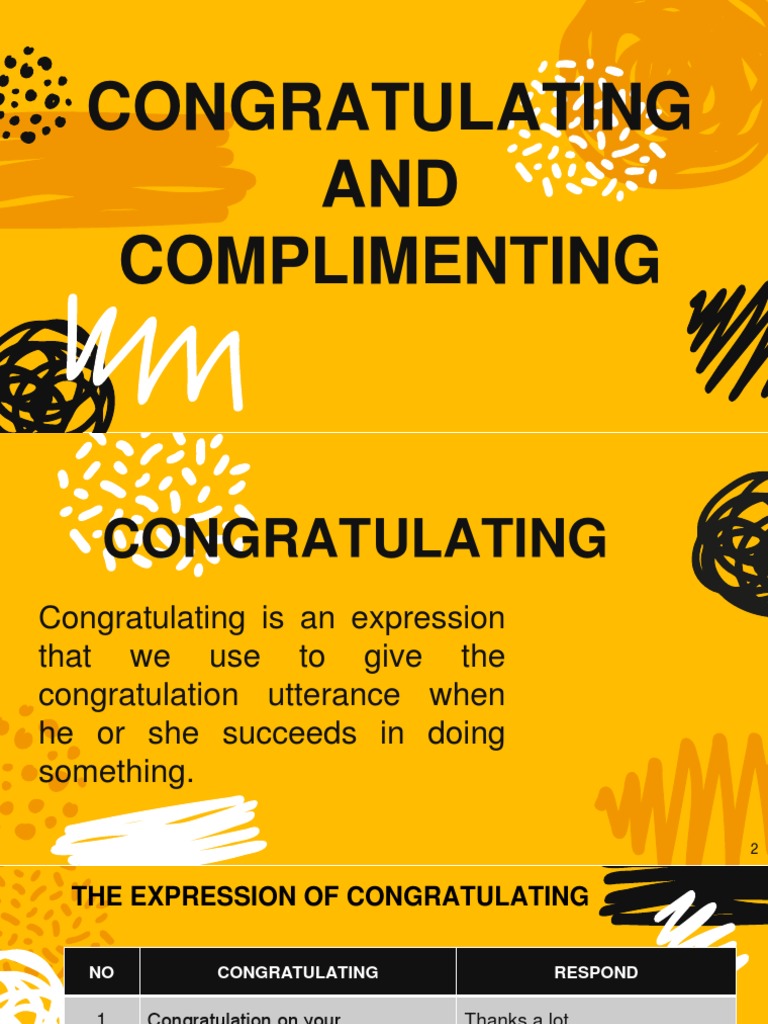 Congratulating and Complimenting-2 | PDF | Self-Improvement