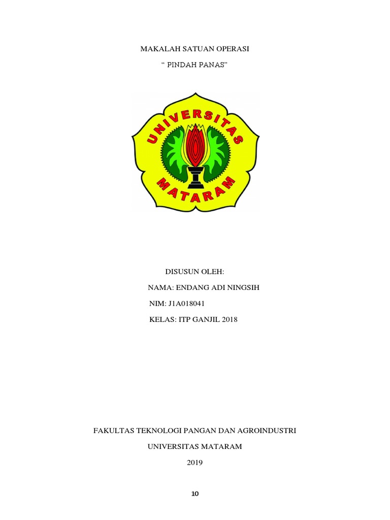 Makalah Satuan Operasi | PDF
