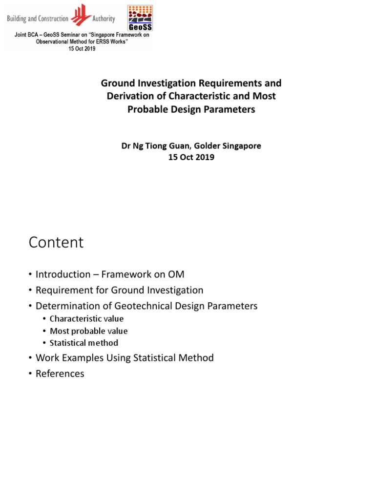 02 - Ground Investigation Requirements and Derivation of Characteristic ...