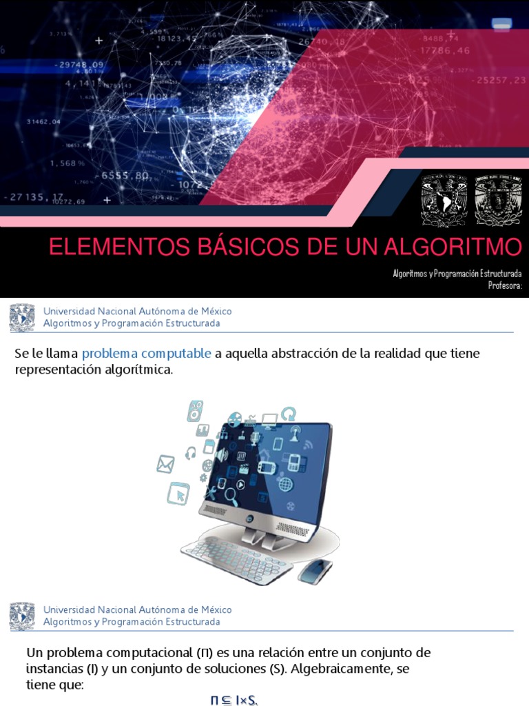 1.elementos de Algoritmos Básicos | PDF | Algoritmos | Teoría de la ...