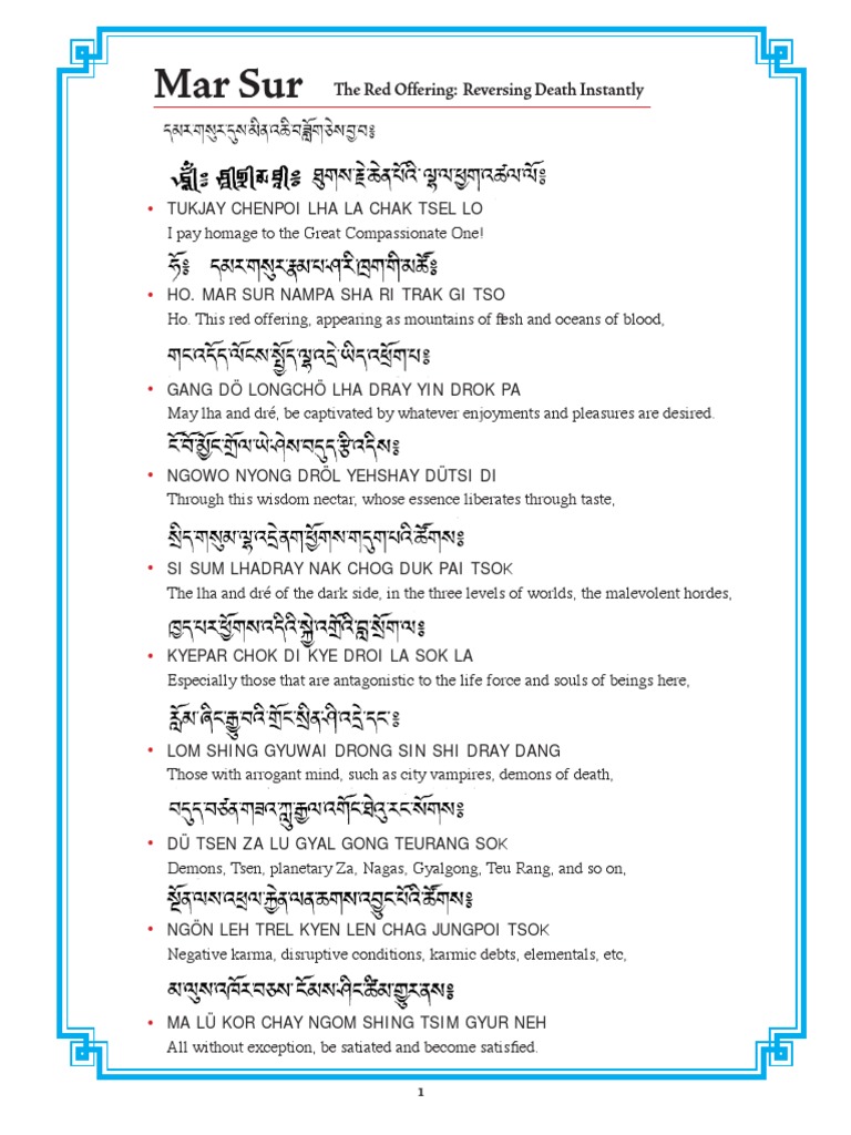 Mar Sur: The Red Offering: Reversing Death Instantly | PDF | Nāstika ...