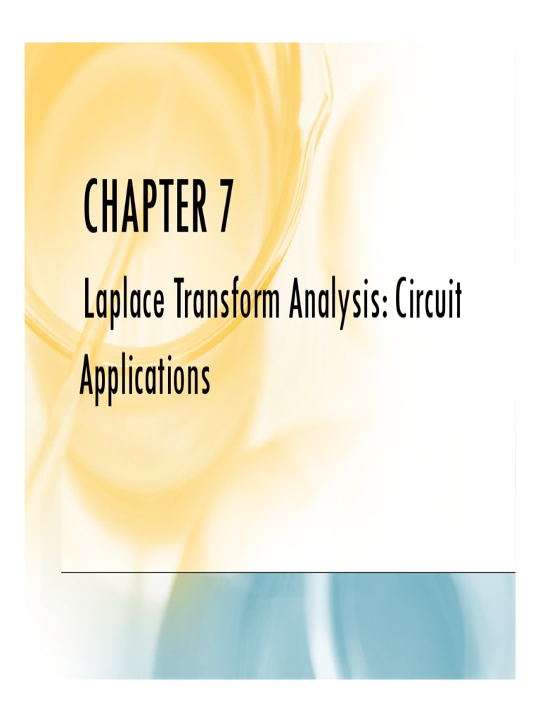 Laplace Transform Analysis: Circuit Applications Applications | PDF ...