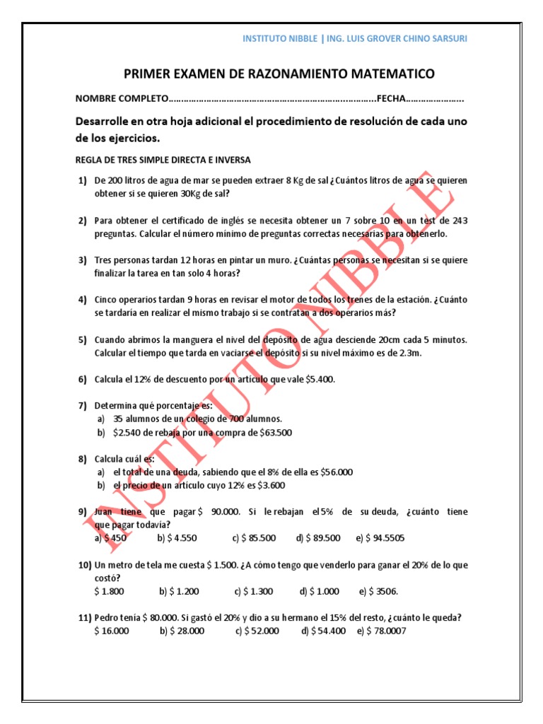 Ejercicios Normales Primer Parcial | PDF | Business